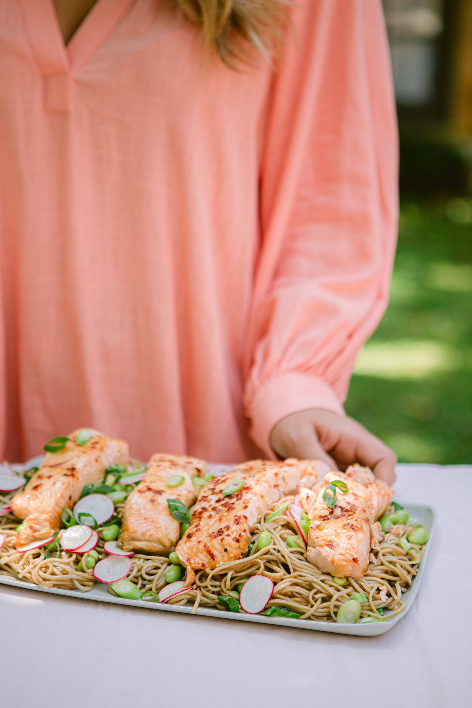 Bohemian Traders Journal: Recipe // Baked Salmon & Soba Noodle Salad