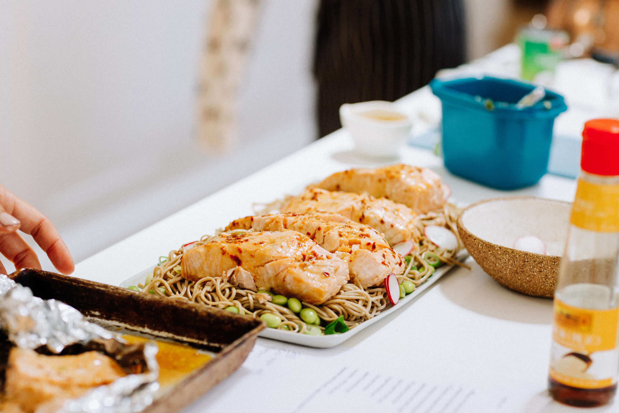 Bohemian Traders Journal: Recipe // Baked Salmon & Soba Noodle Salad